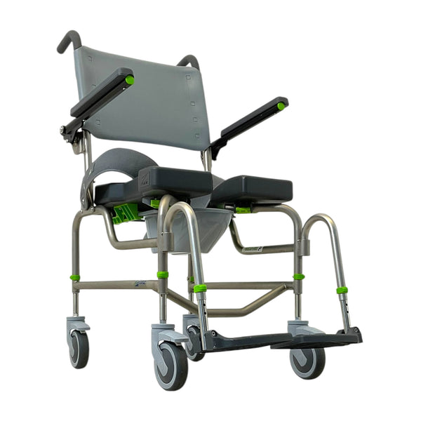 RAZ-AP Attendant Propel Shower Chair & Commode | Aeromesh Seat Belt ...