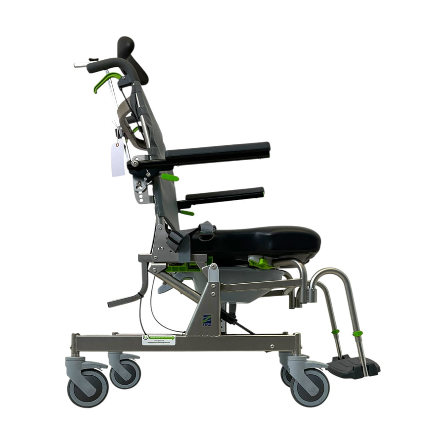 Raz Designs RAZ-AT Shower Chair with Commode | Attendant Tilt | 18" x ...