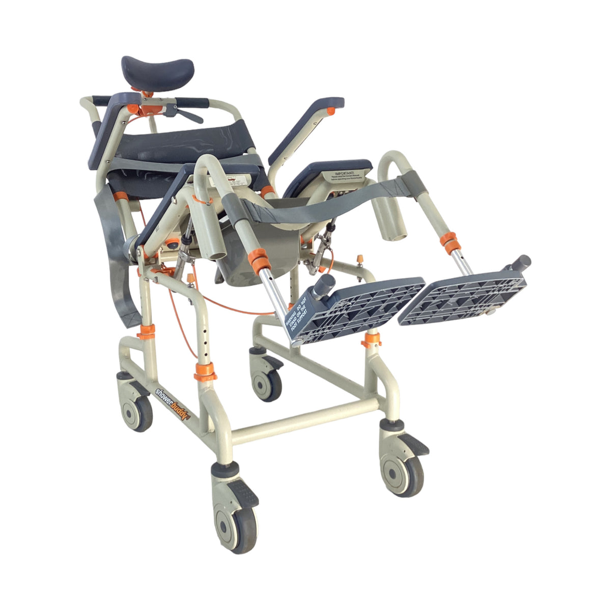 ShowerBuddy SB3T Roll-in Shower Chair/Commode with Tilting Function ...