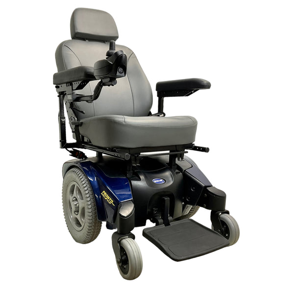 Invacare Pronto M91 Power Chair with Manual Seat Recline, Folding Seat ...