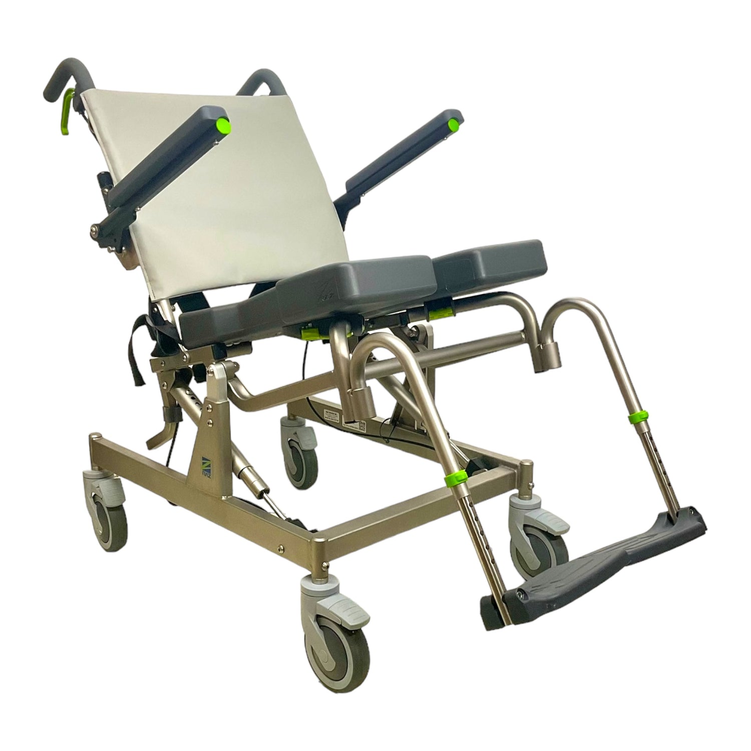 Raz Designs RAZ-AT Roll-In Shower Chair | Attendant Tilt Capabilities ...