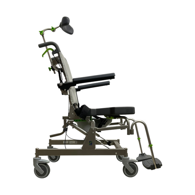 Raz Designs RAZ-AT Roll-In Shower Chair | Attendant Tilt Capabilities ...