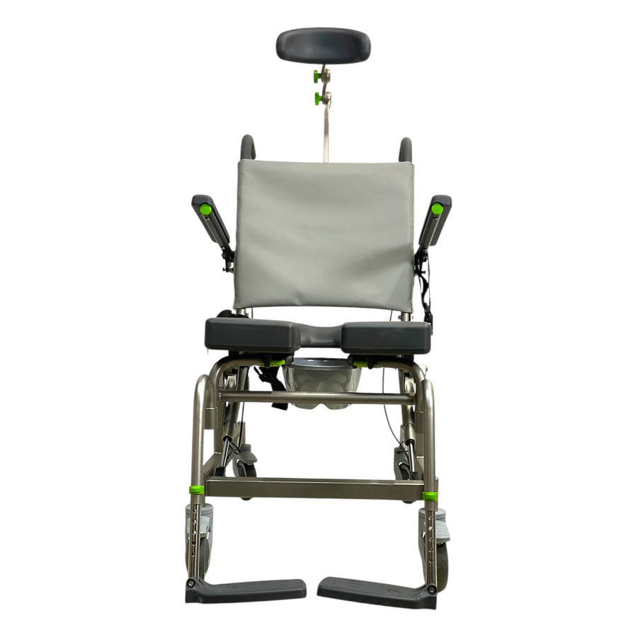 Raz Designs RAZ-AT Roll-In Shower Chair | Attendant Tilt Capabilities ...