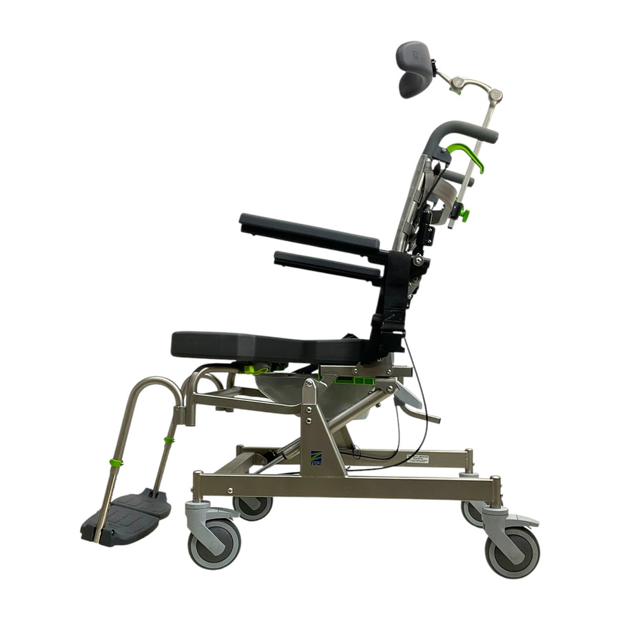 Raz Designs RAZ-AT Roll-In Shower Chair | Attendant Tilt Capabilities ...