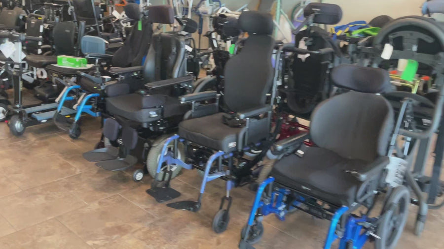 Permobil F3 Power Chair with Head Array | Attendant Control – Mobility ...