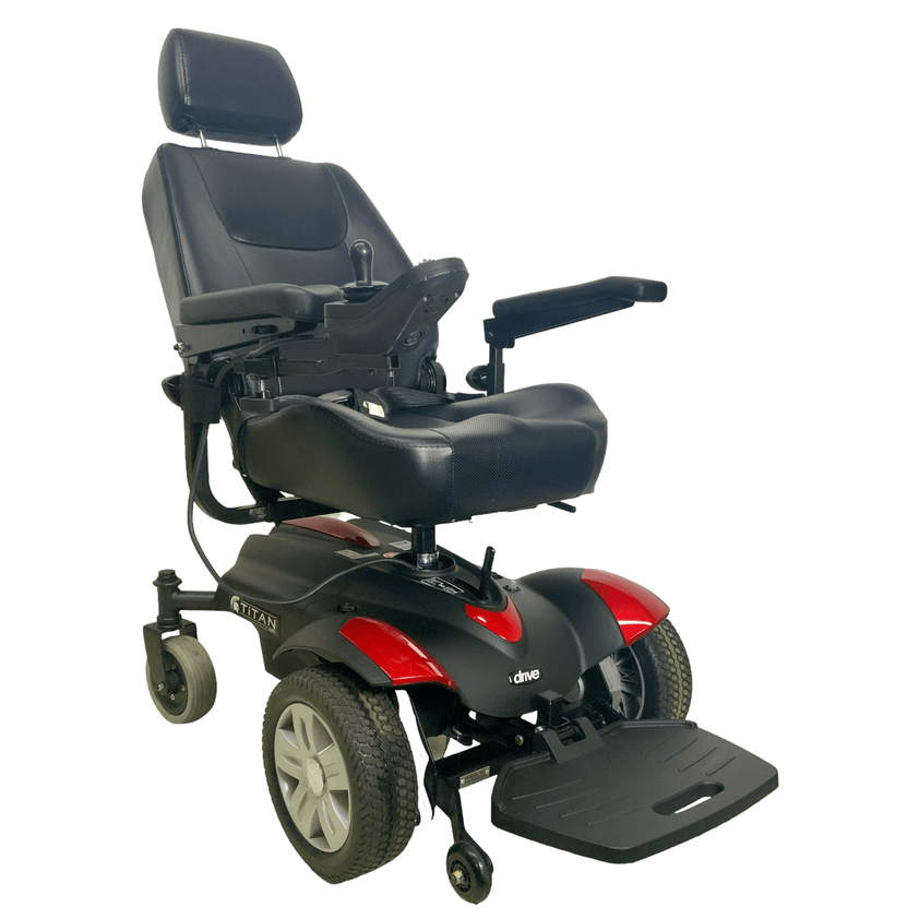 Drive Medical Titan X23 Power Chair | 18 x 18 Seat | Recline, Swivel ...